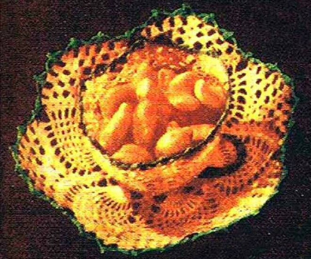 Crochet Nut Cup and Table Saucer, Pineapple 807 - Etsy