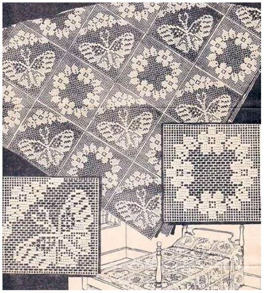 Crochet Pattern Vintage Graph Squares - Etsy