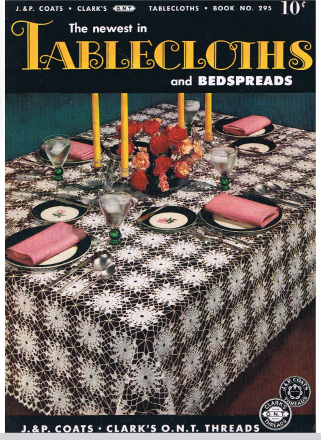 Tablecloth Motif Vintage Book Crochet Book Motifs Bedspreads - Etsy