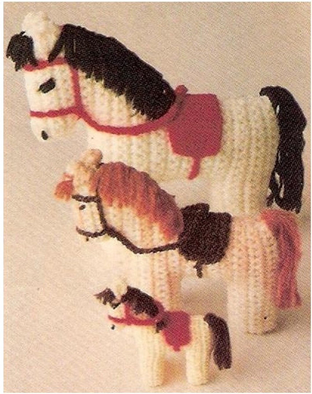Crochet Toy Easy Pattern, Easy Horse With Saddles,easy Toy Crochet - Etsy