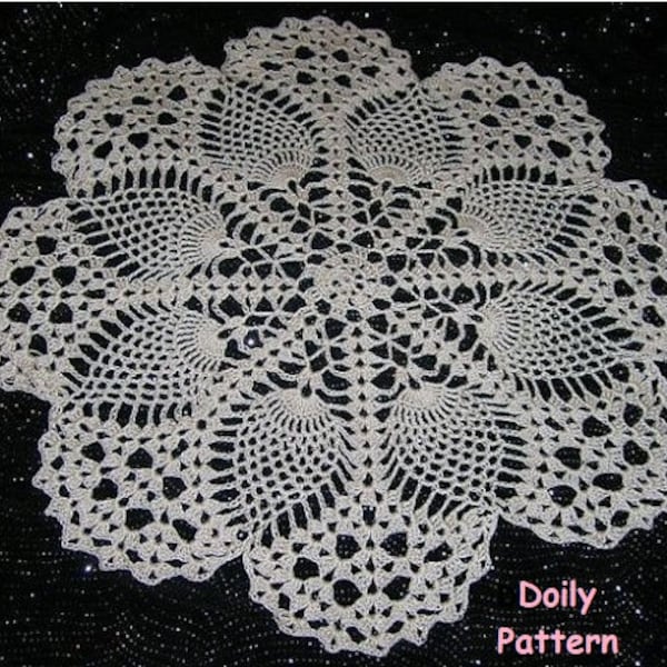 Large Crochet Doily Pattern - Etsy