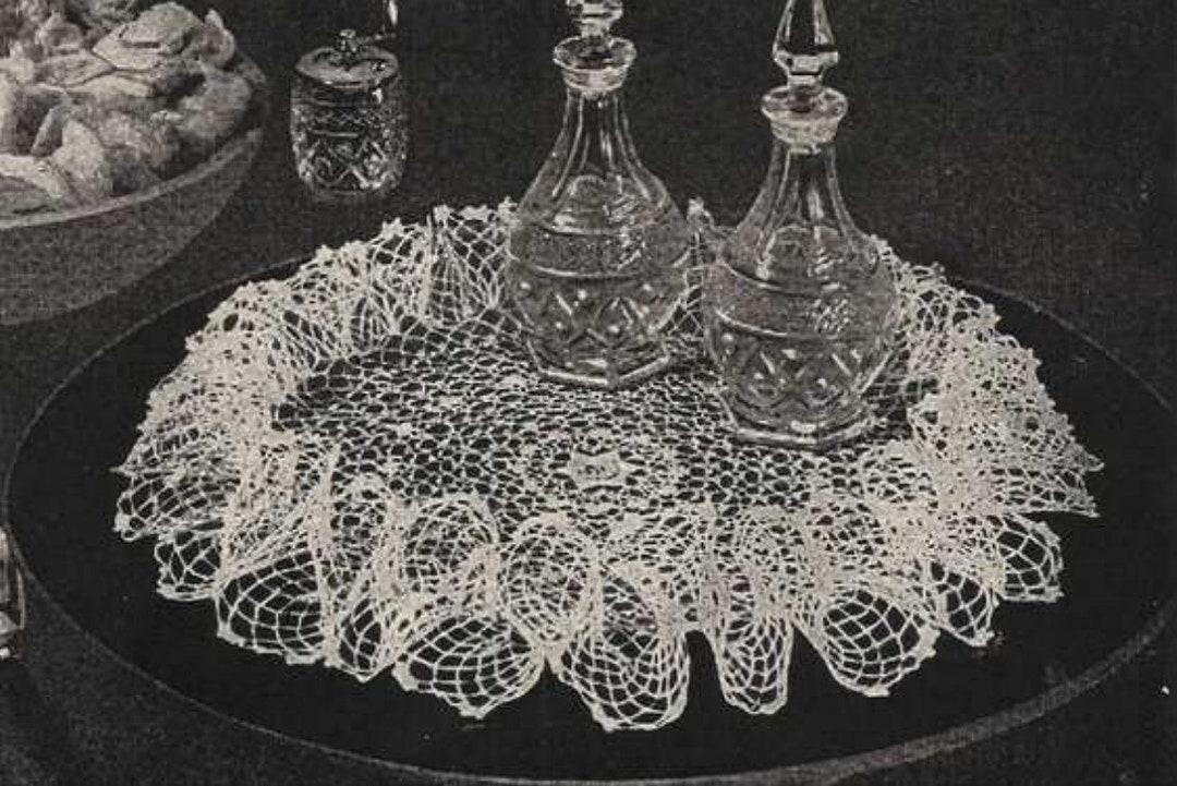 Crochet Doily, Ruffle Doily Patterns Irish Rose - Etsy