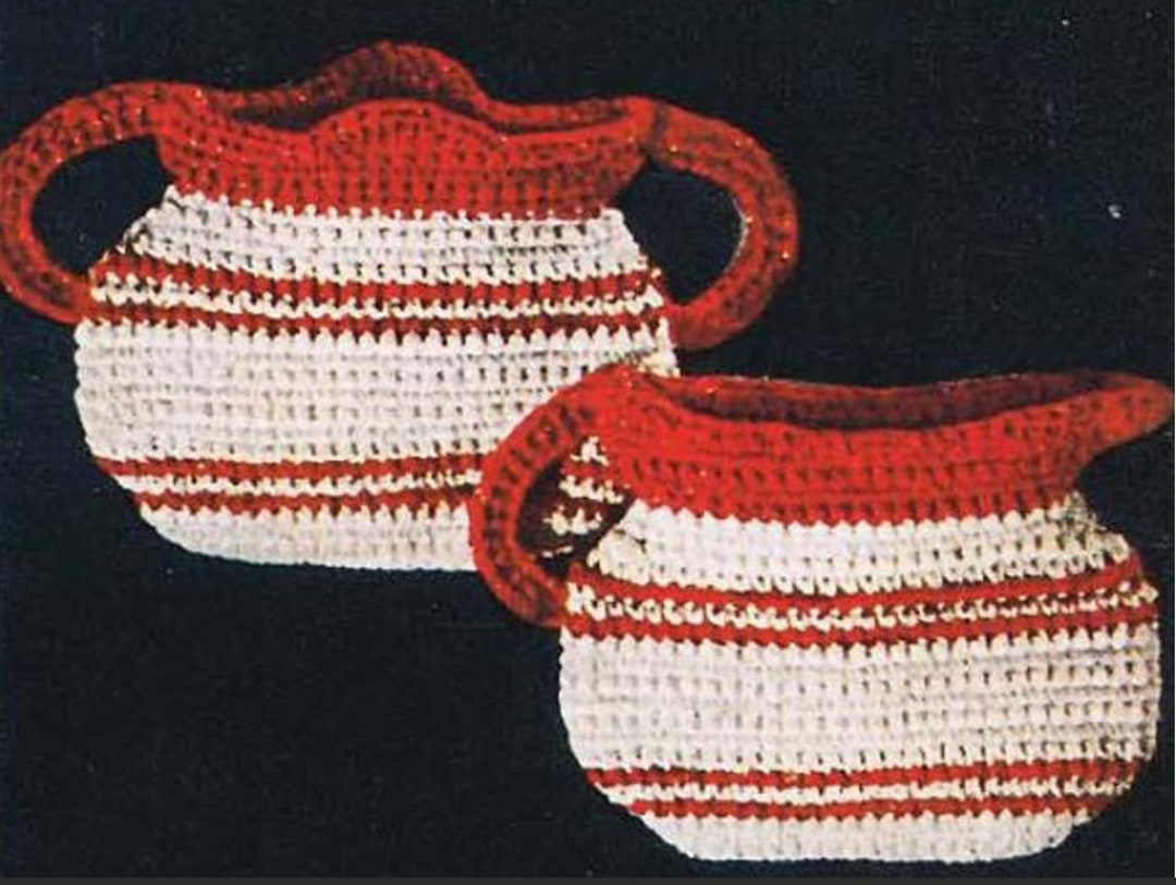 Potholders, Crochet Sugar Creamer Pattern Set Crochet - Etsy