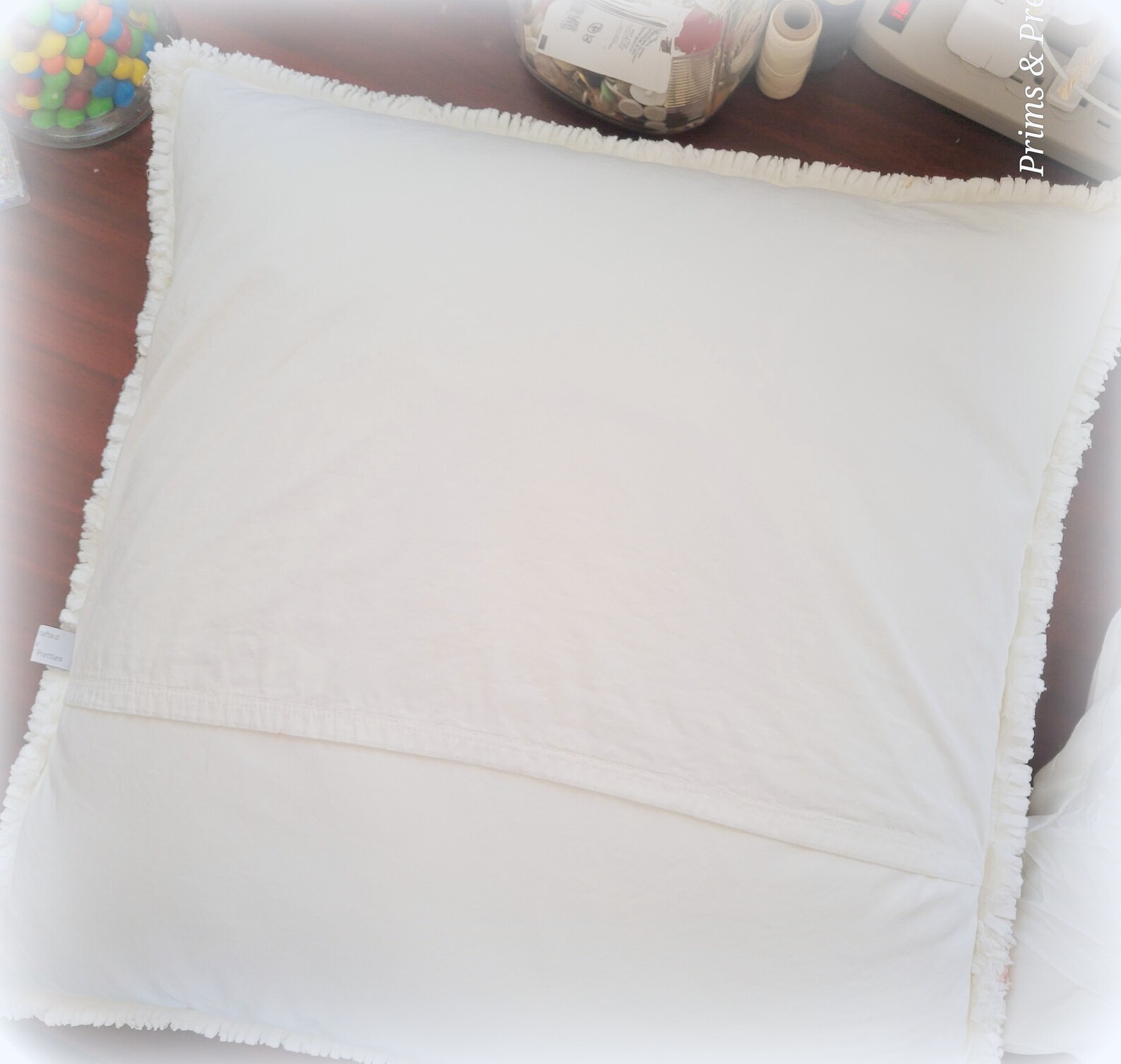 24" Rag Quilt Pillow/sham Cottage Roses #1 - Etsy