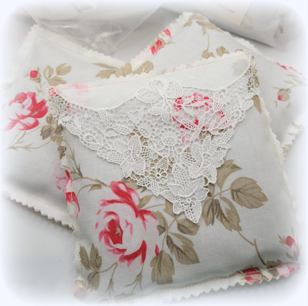 Sachets, Bean Bag Sachets, Roses, Vintage, Long Stem Floral, #19 - Etsy