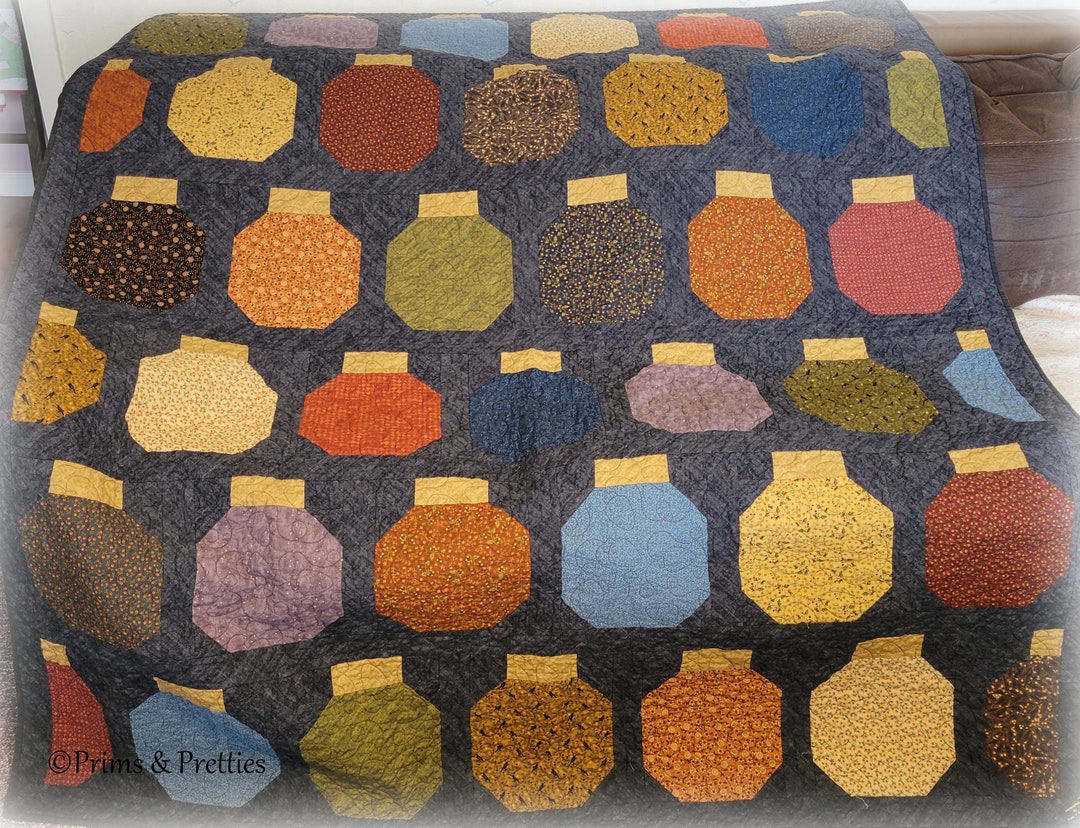 Primitive Christmas Bulbs Quilt, Lap Quilt, - Etsy