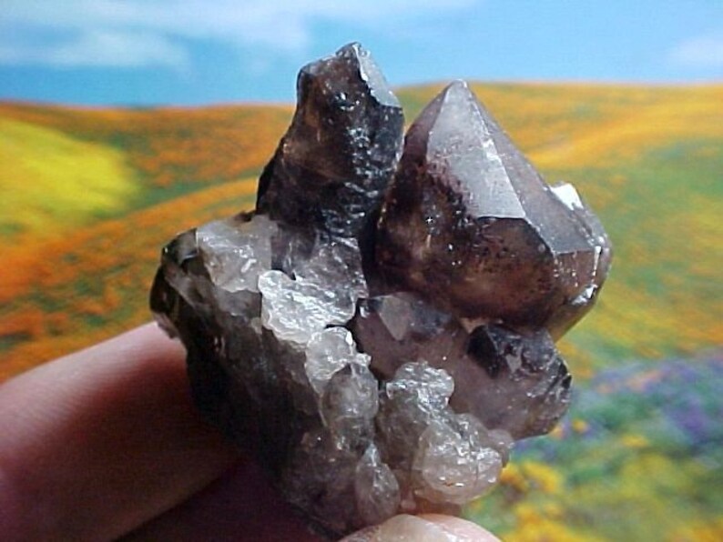 Agape Crystal Elestial Cluster With Hidden Scepter | Etsy