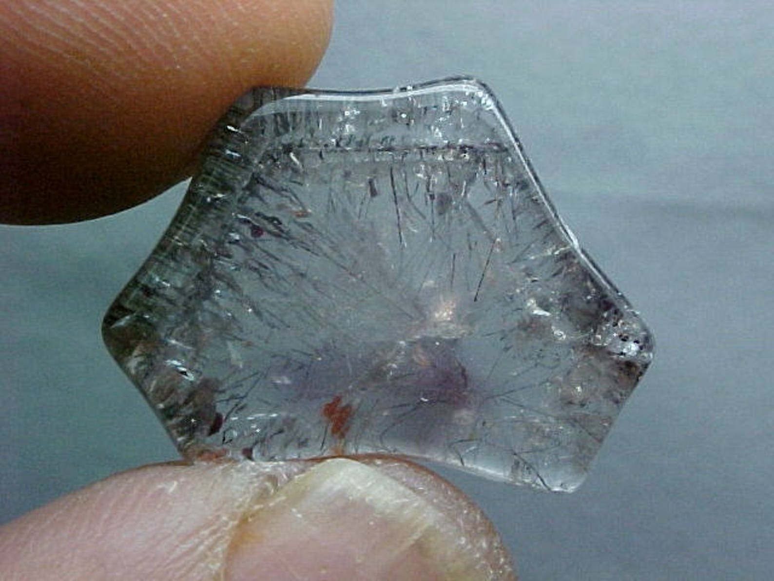 Agape Crystal Sacred Seven Quartz Slice Super Fine Minerals - Etsy