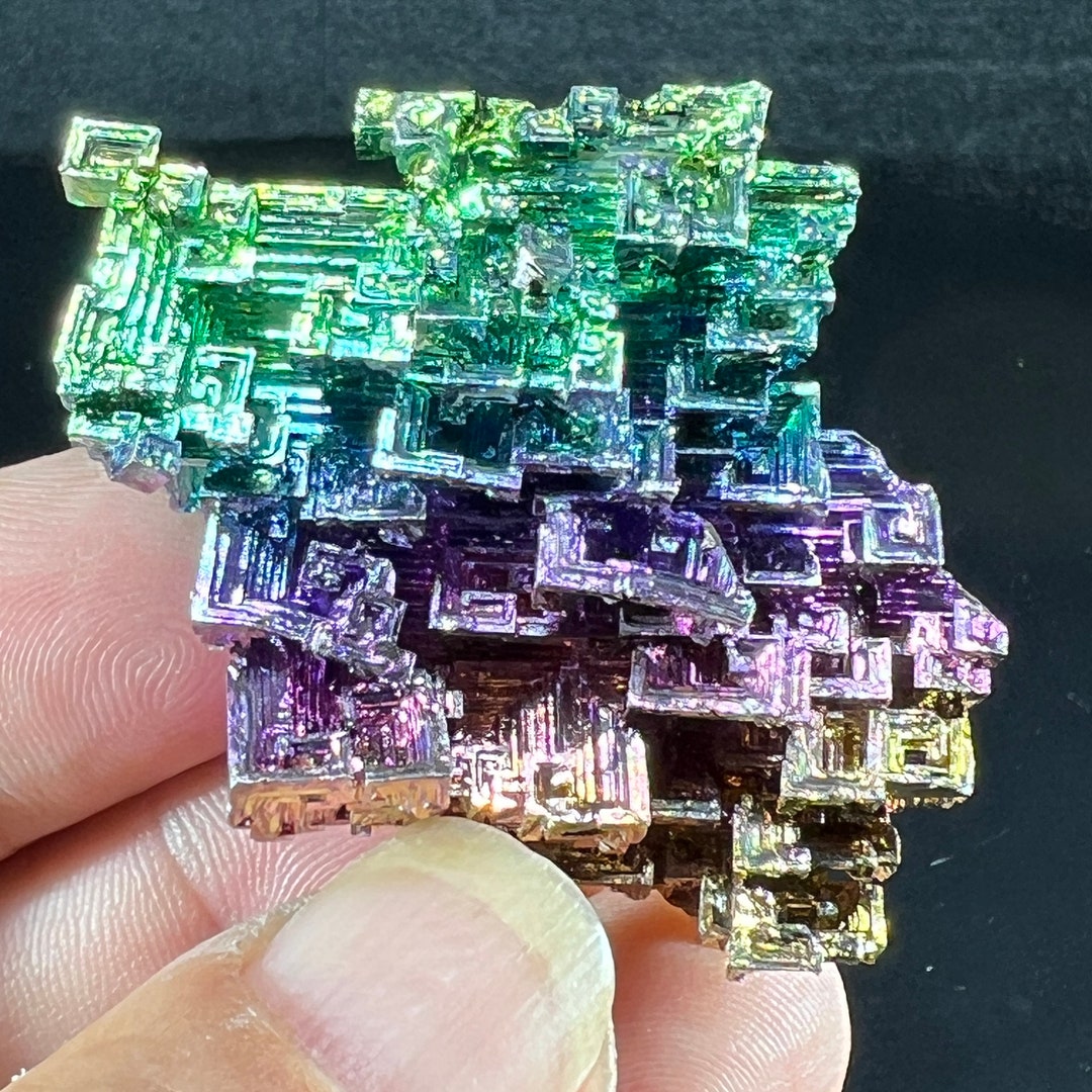 Rainbow Geometric Ultra Bismuth Crystal Mineral Specimen 031 Excellent ...