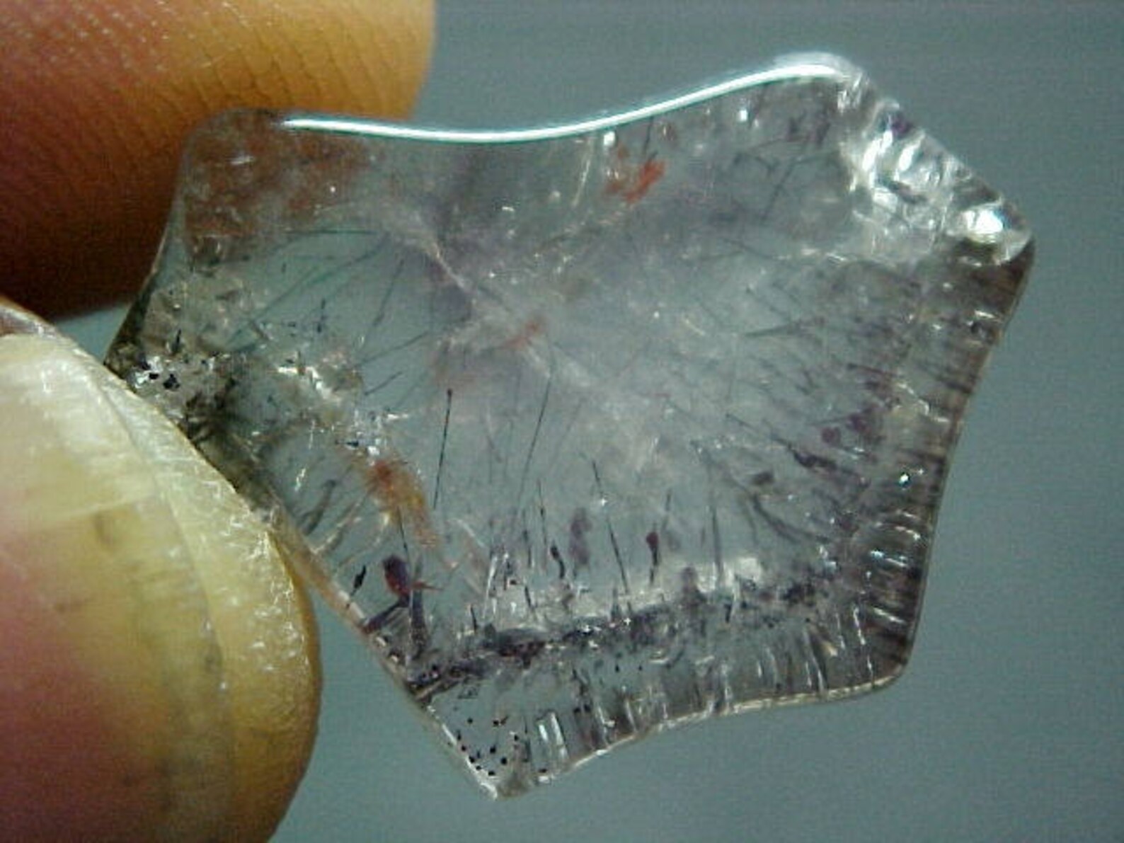 Agape Crystal Sacred Seven Quartz Slice Super Fine Minerals - Etsy