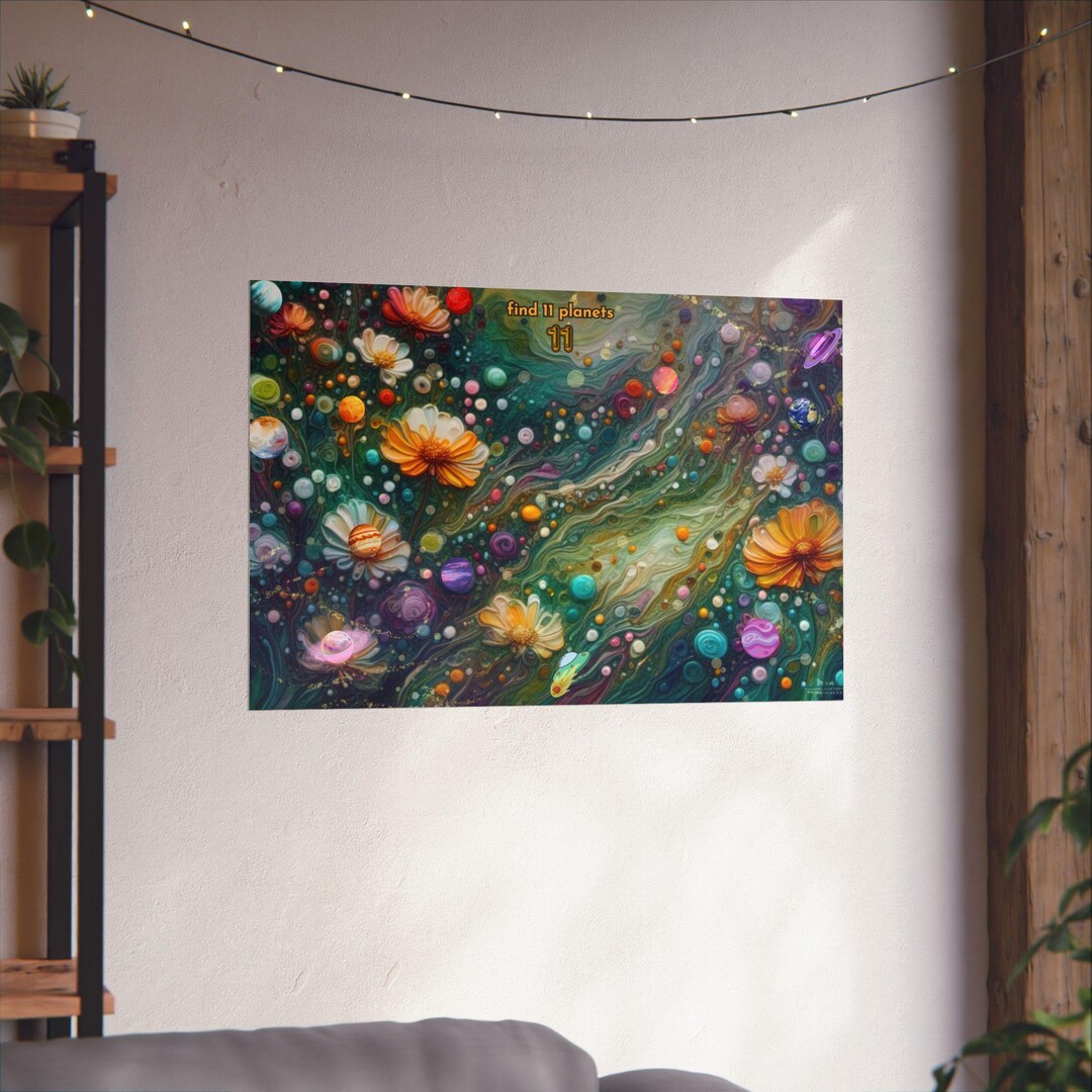 Hidden Object Find the Planets Poster Matte Horizontal Posters Original ...
