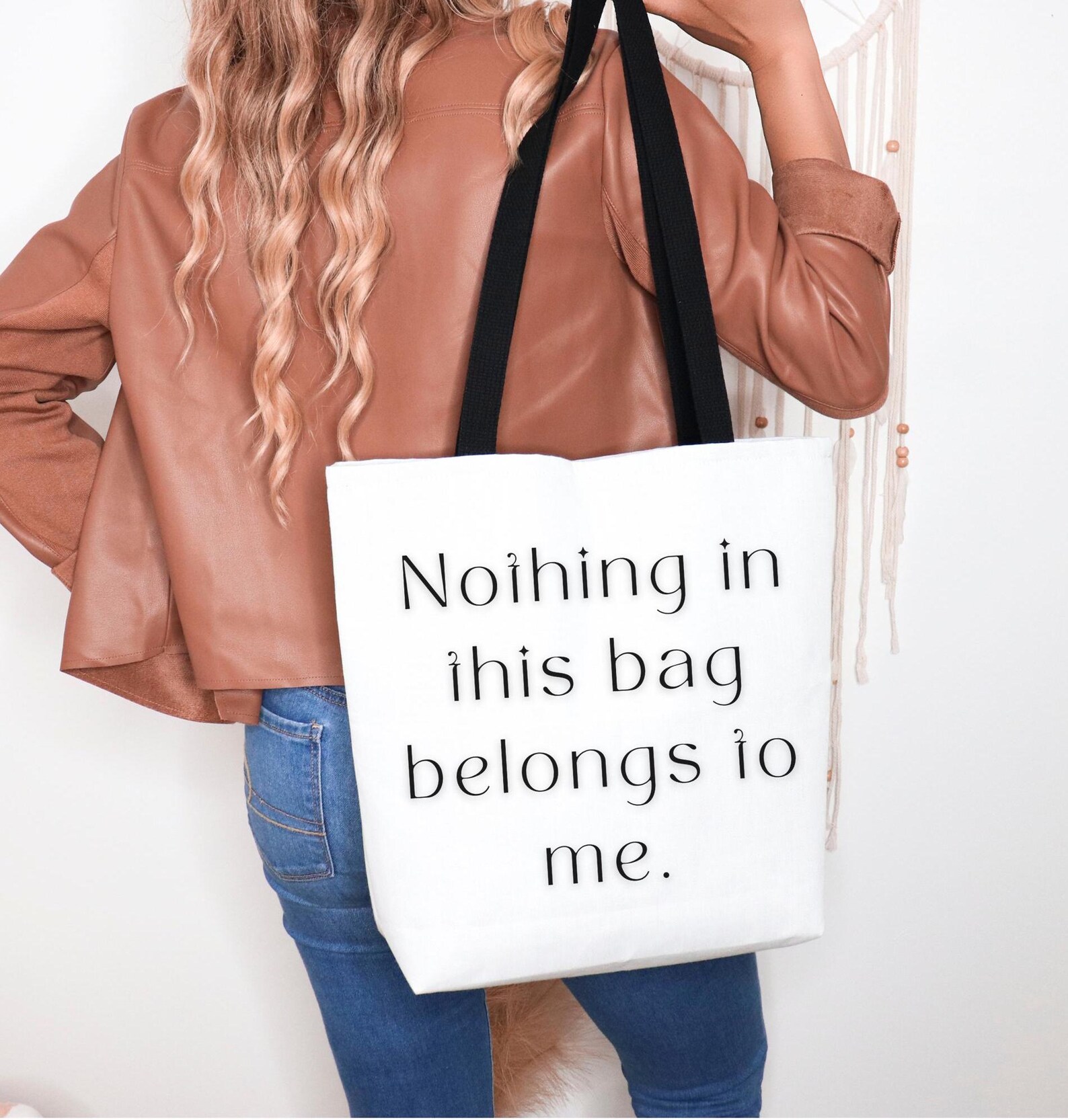 Nothing in This Bag Belongs to Me,trendy Sarcastic Tote Bag,busy Doing ...