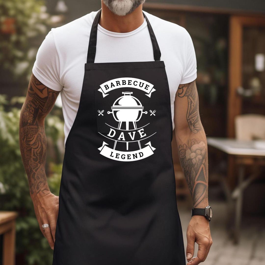 Personalized BBQ Legend Apron,apron for Gift,chef Apron,mens BBQ Apron ...