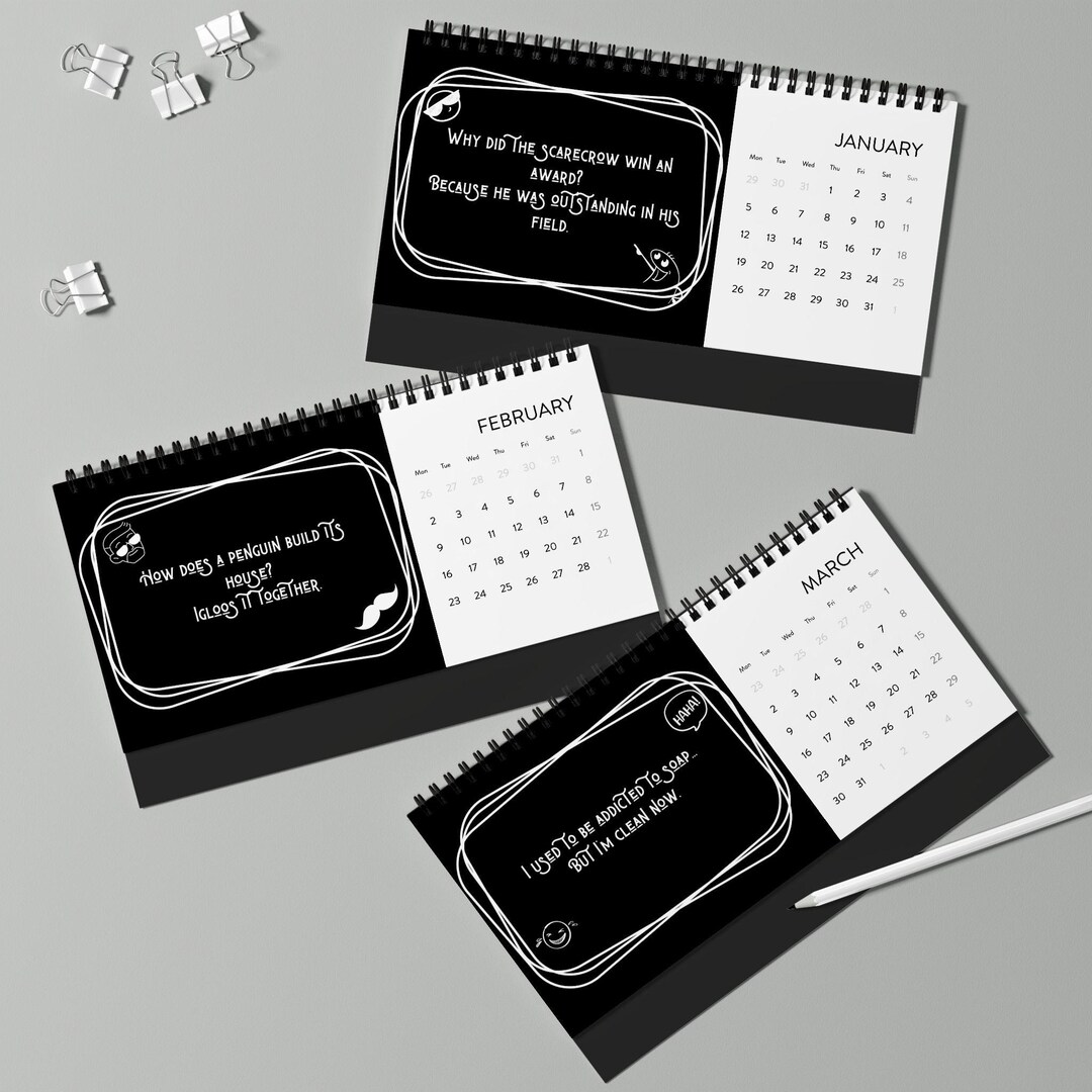 Hilarious 2026 Dad Joke Desk Calendar,funny Desk Calendar,2026 ...