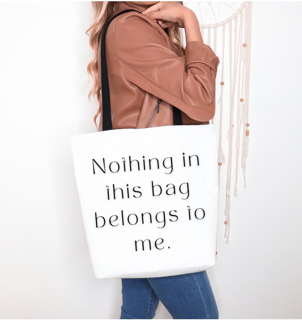 Nothing in This Bag Belongs to Me,trendy Sarcastic Tote Bag,busy Doing ...