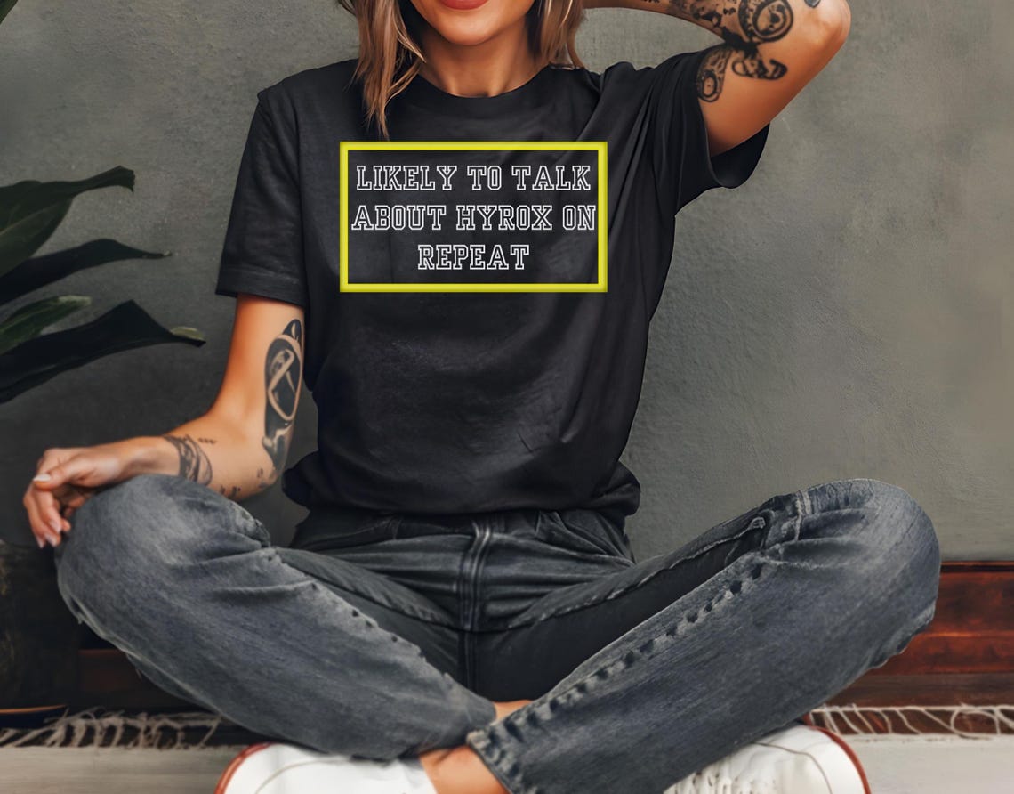 Likely to Talk About Hyrox on Repeat,funny Hyrox Tshirt,fitness Gift ...