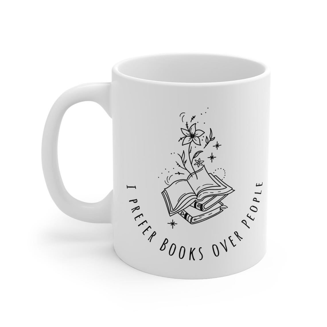 I Prefer Books Over People,mug for Book Lovers,gift for Sister,gift ...