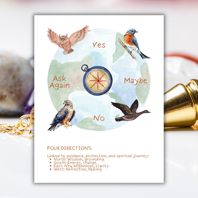 Four Printable Pendulum Boards Bundle | Moon Phases, Seasons, Elements ...