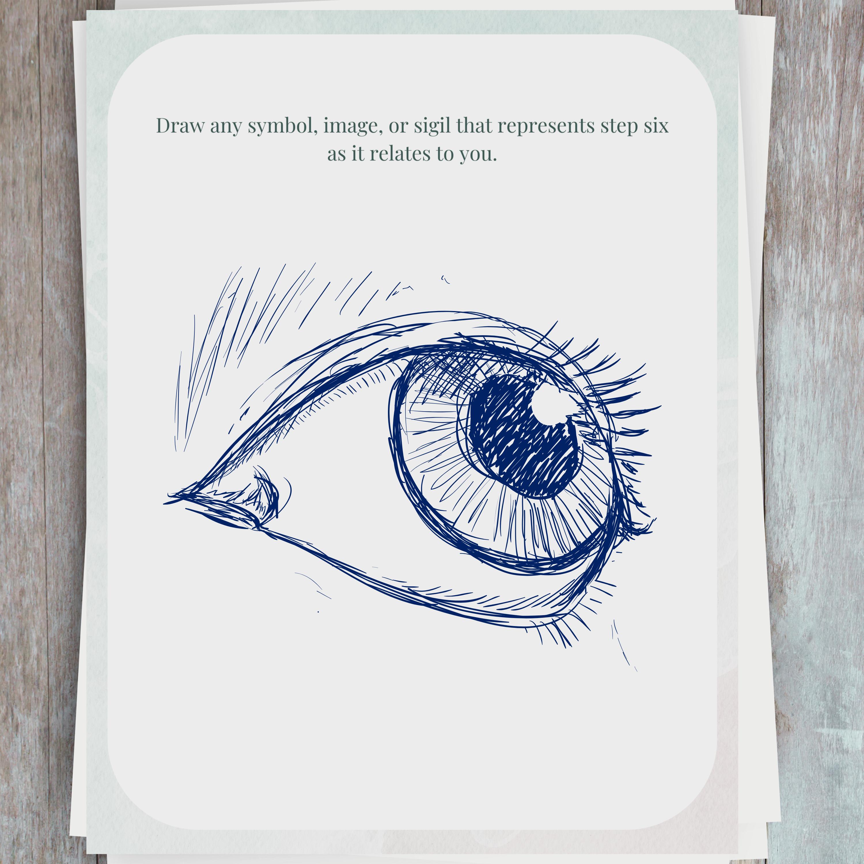 12 Steps Reflection Journal | Ocean Theme | Printable Recovery Workbook ...