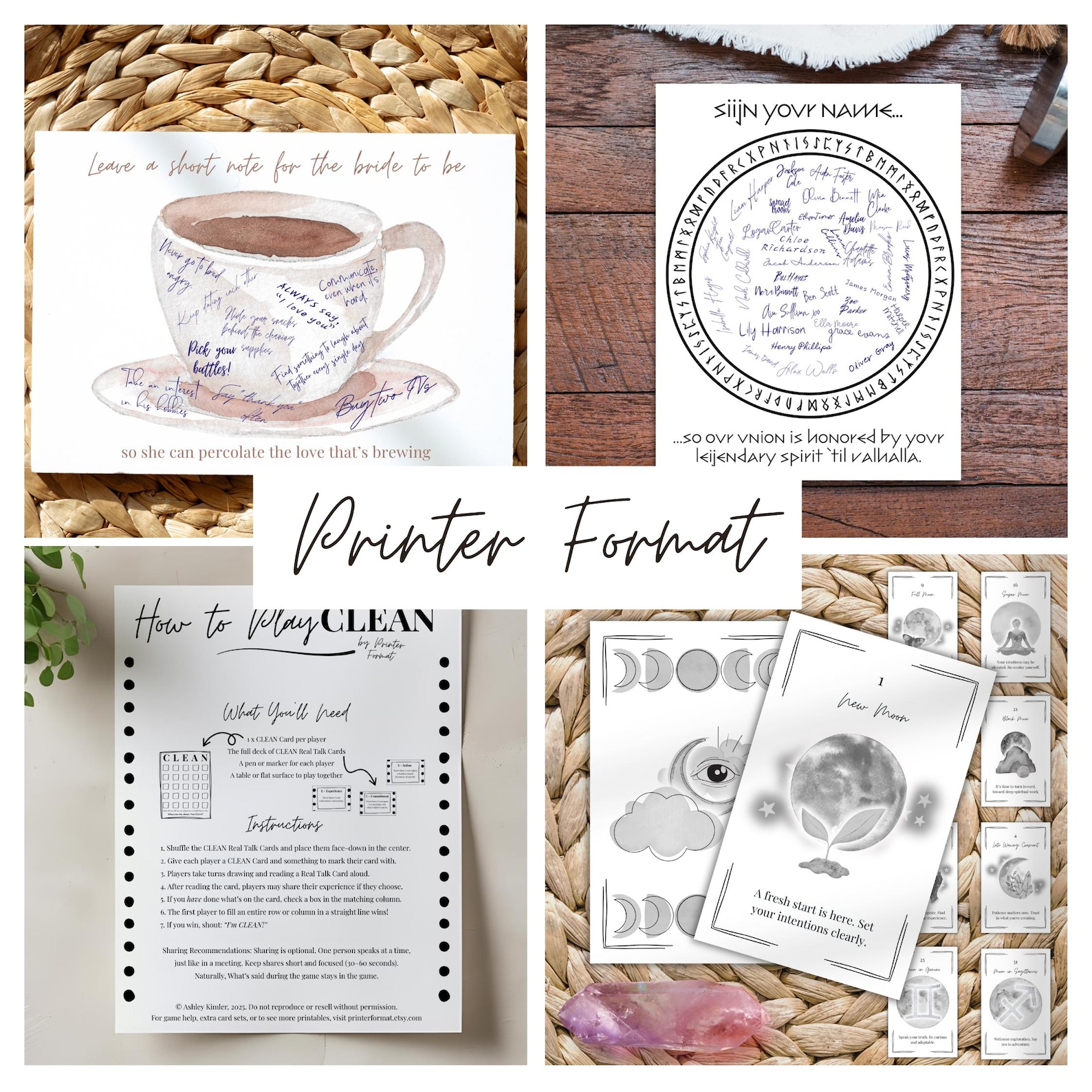 Four Directions Pendulum Board: Spiritual Divination Chart With Animals ...