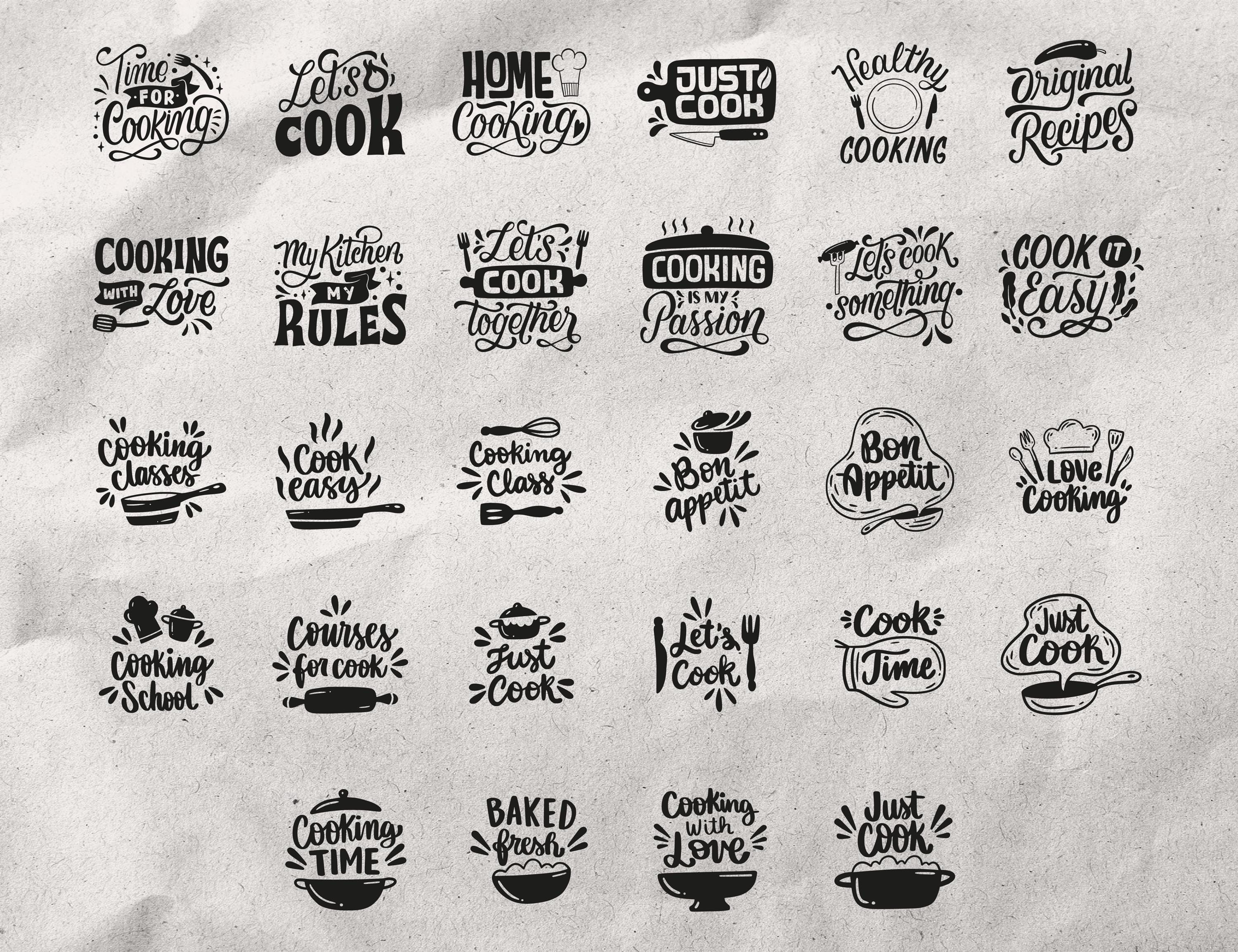 Laser Cut Kitchen Bundle SVG | CNC Files | Engraving SVG Design | Laser ...