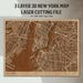 3D Multilayered New York Map SVG Files Template, Laser Cut Files ...