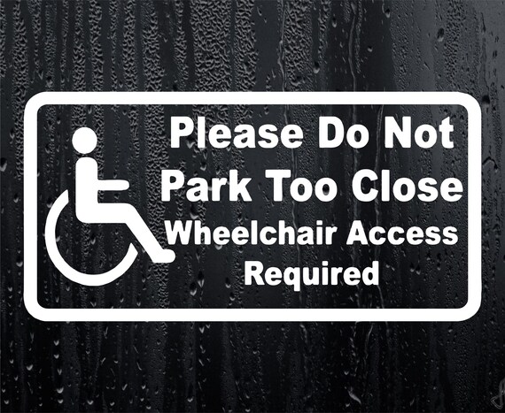 Disability Textbooks In English Parking Notice Sign Decal – 200mm ...