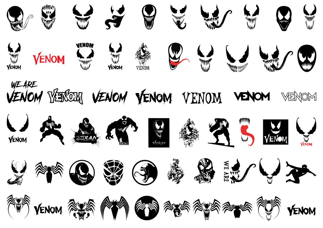 Venom Bundle Venom Desing PNG SVG Digital Download - Etsy