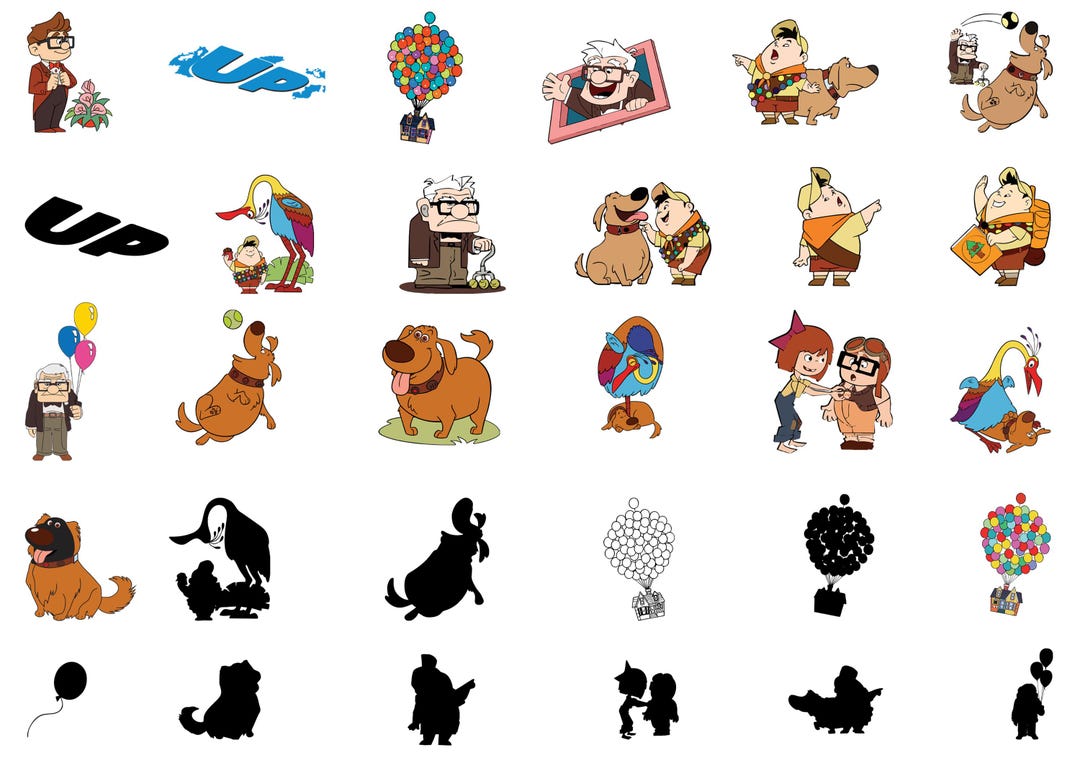 Disney up Bundle Disney up Svg Desing PNG SVG Digital Download - Etsy