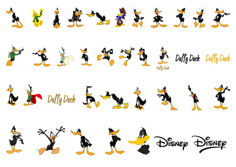 Daffy Duck Bundle Daffy Duck Svg Desing PNG SVG Digital Download - Etsy