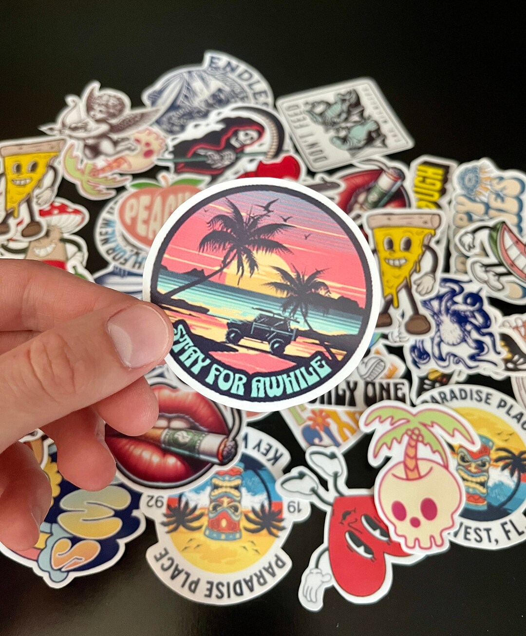 Summer Theme Stickers for Water Bottle Beach Theme Stickers for ...