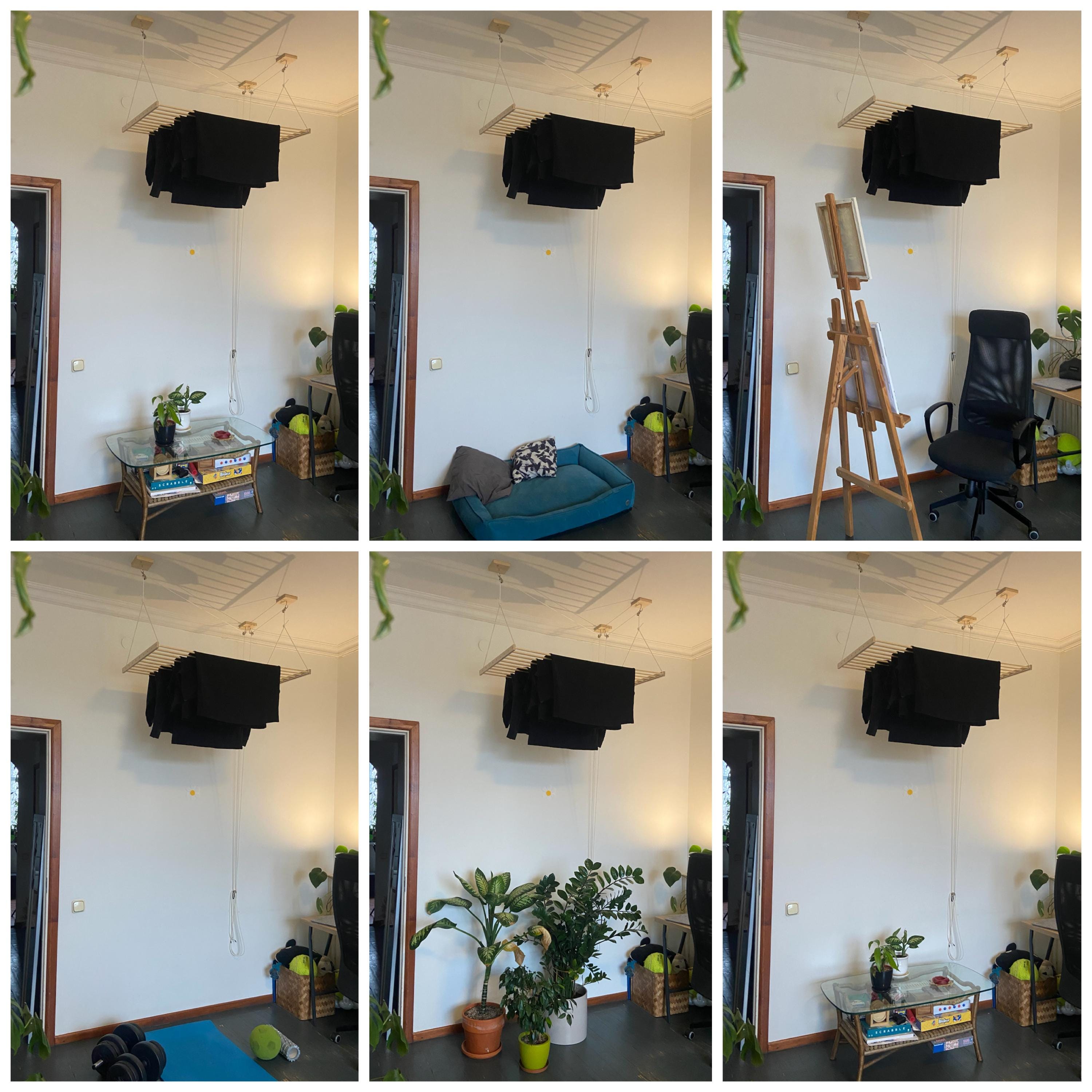 Ceiling Hanging Drying Rack. Ceiling Drying Rack. Ceiling Clothes Dryer ...