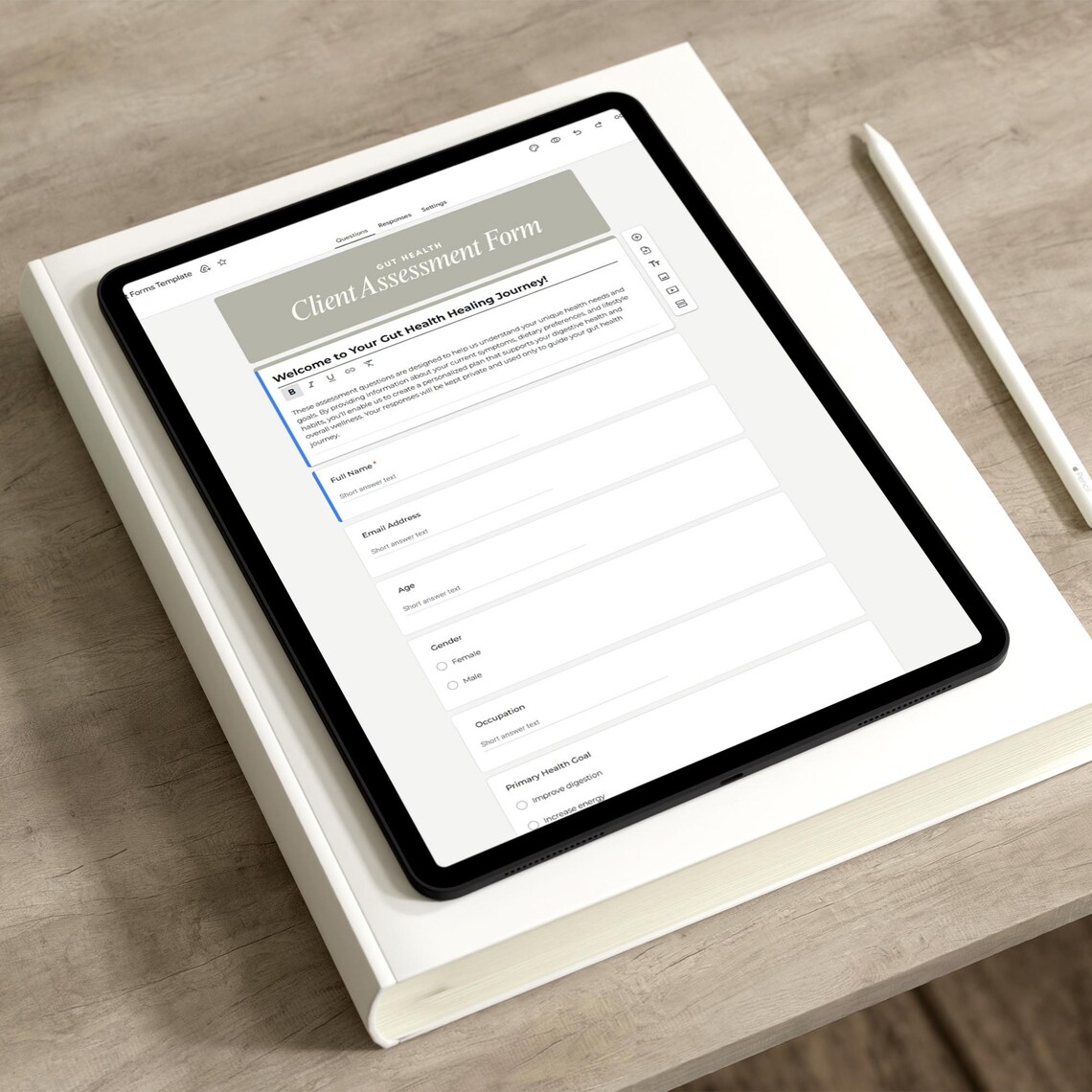 Health Coach Client Intake Form, Gut Health Assessment Google Form ...