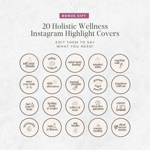 Holistic Wellness Workbook, Mind Body Spirit Digital Download for ...