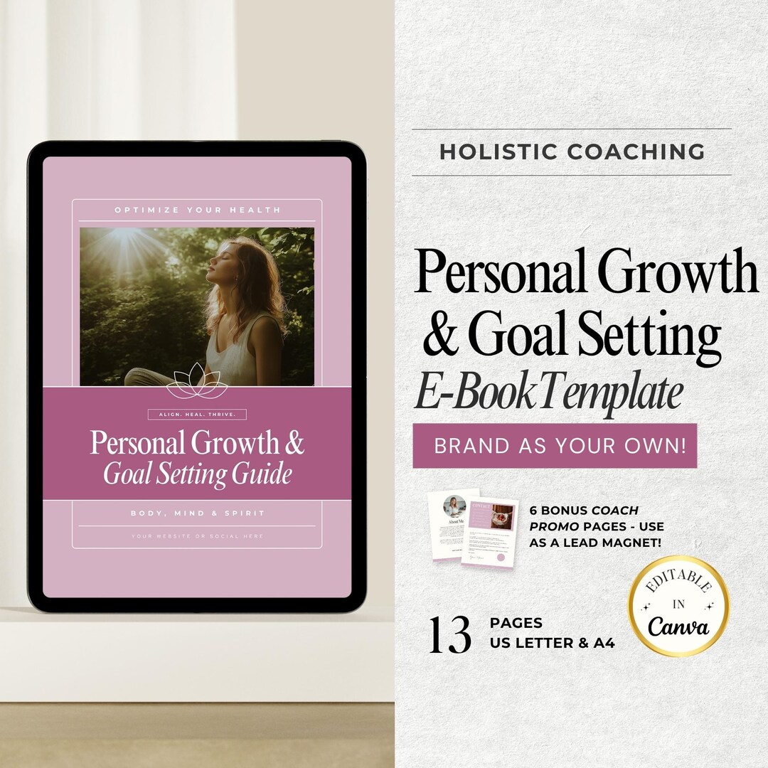 Holistic Health Coaching Template - Goal Setting Guide - Personal ...