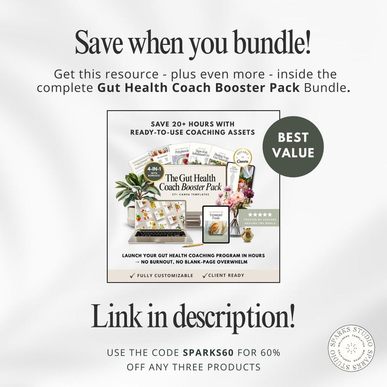 Anti Inflammatory Meal Plan Gut Health Guide - Health Coach Canva ...