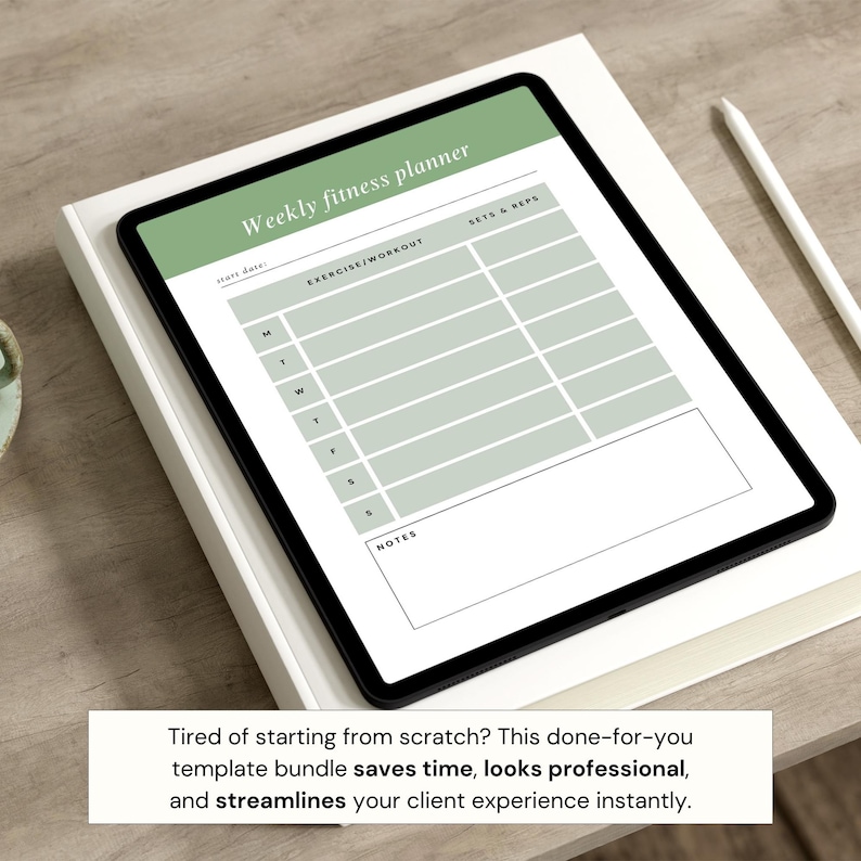 Fitness Coaching Templates - Habit Tracker - Challenge Forms ...