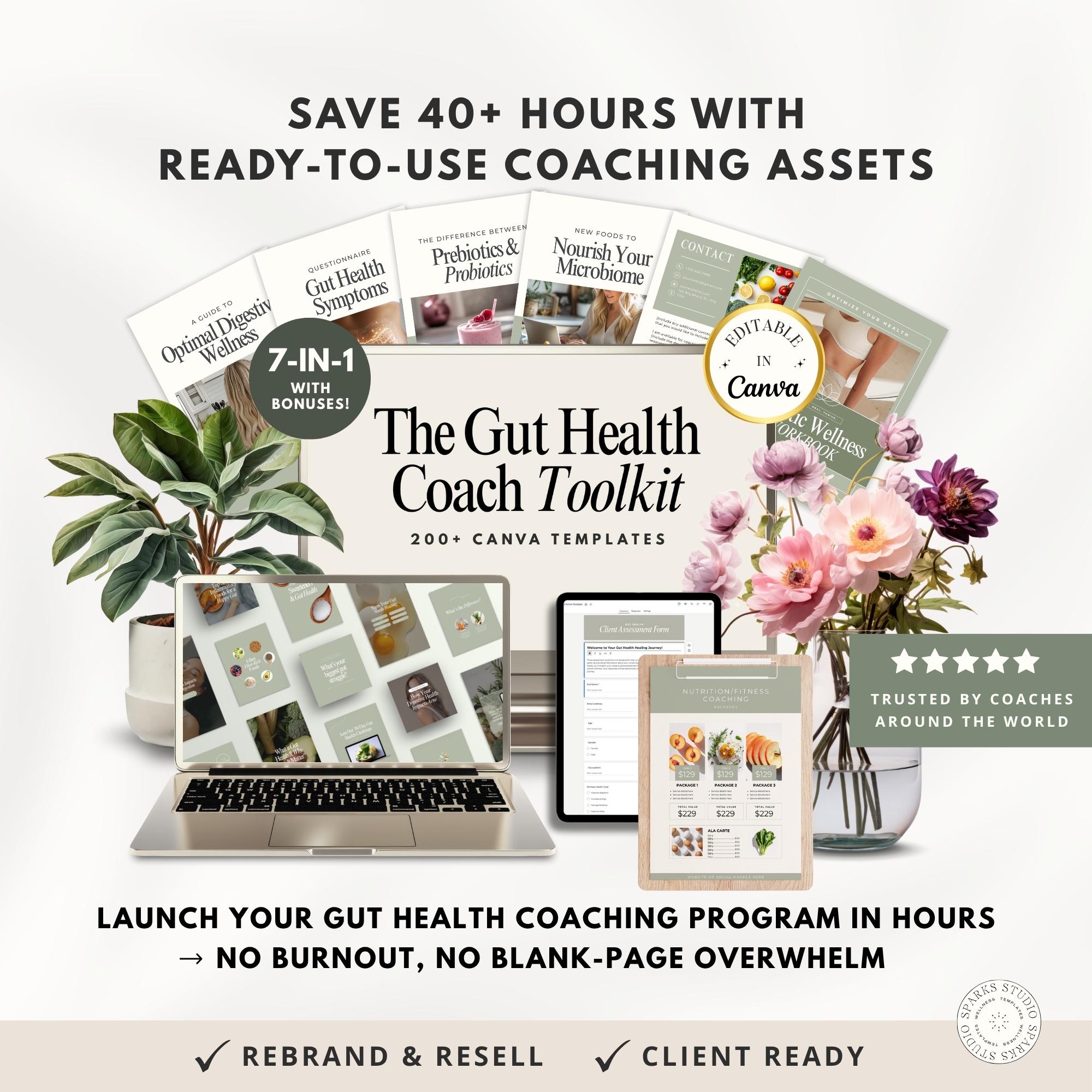 Gut Health Coach Bundle, Gut Health Guide Lead Magnets, Nutrition Coach ...