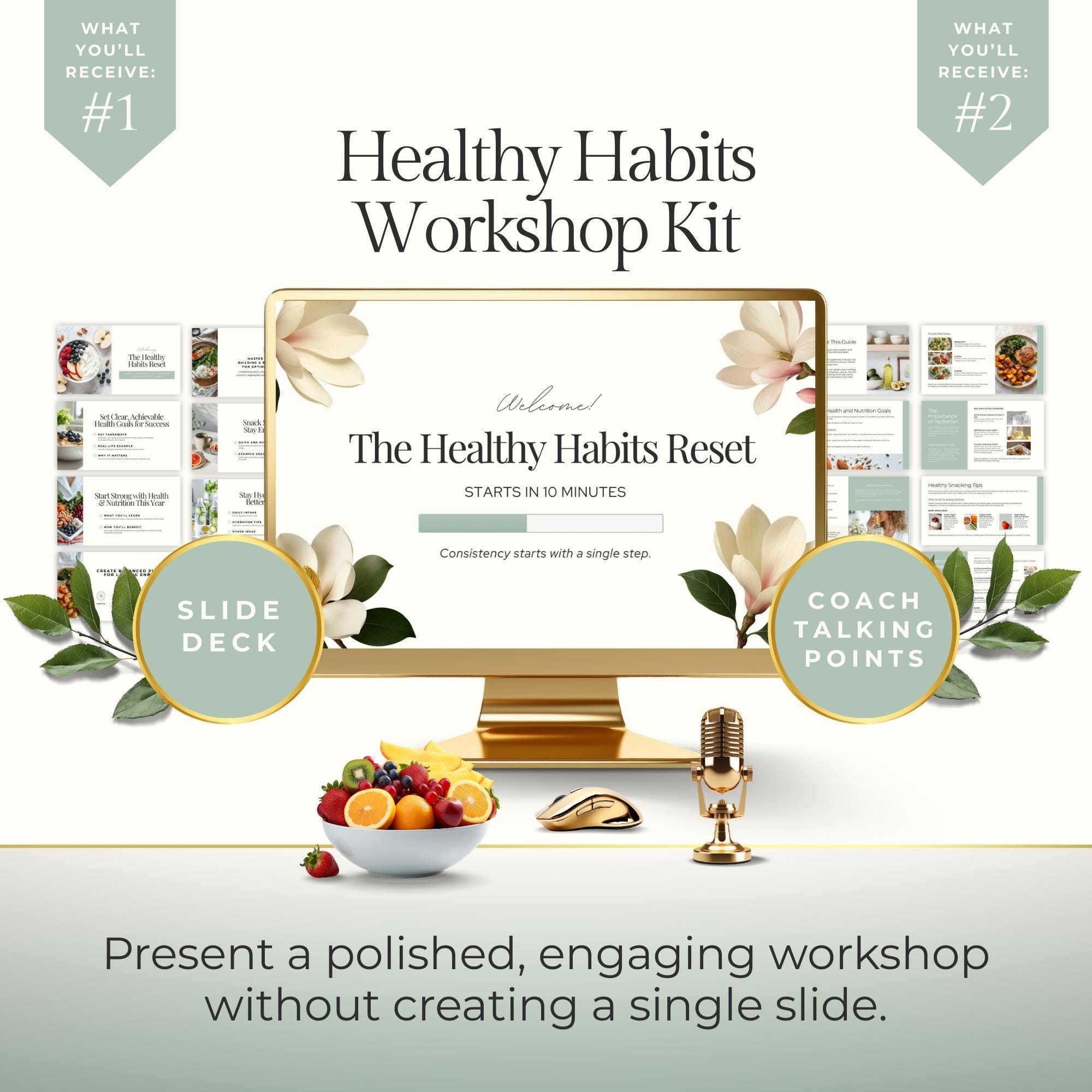 New Year Health Reset Coaching Toolkit Canva Templates | Wellness ...