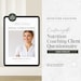 Nutrition Coach Intake Form Client Questionnaire, Health Coach ...