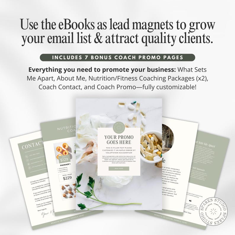 Gut Health Coach Booster Pack | Canva Templates & Client Handouts | Gut ...