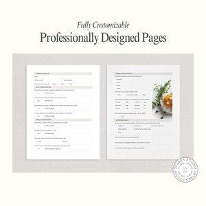 Nutrition Coach Intake Form Client Questionnaire, Health Coach ...