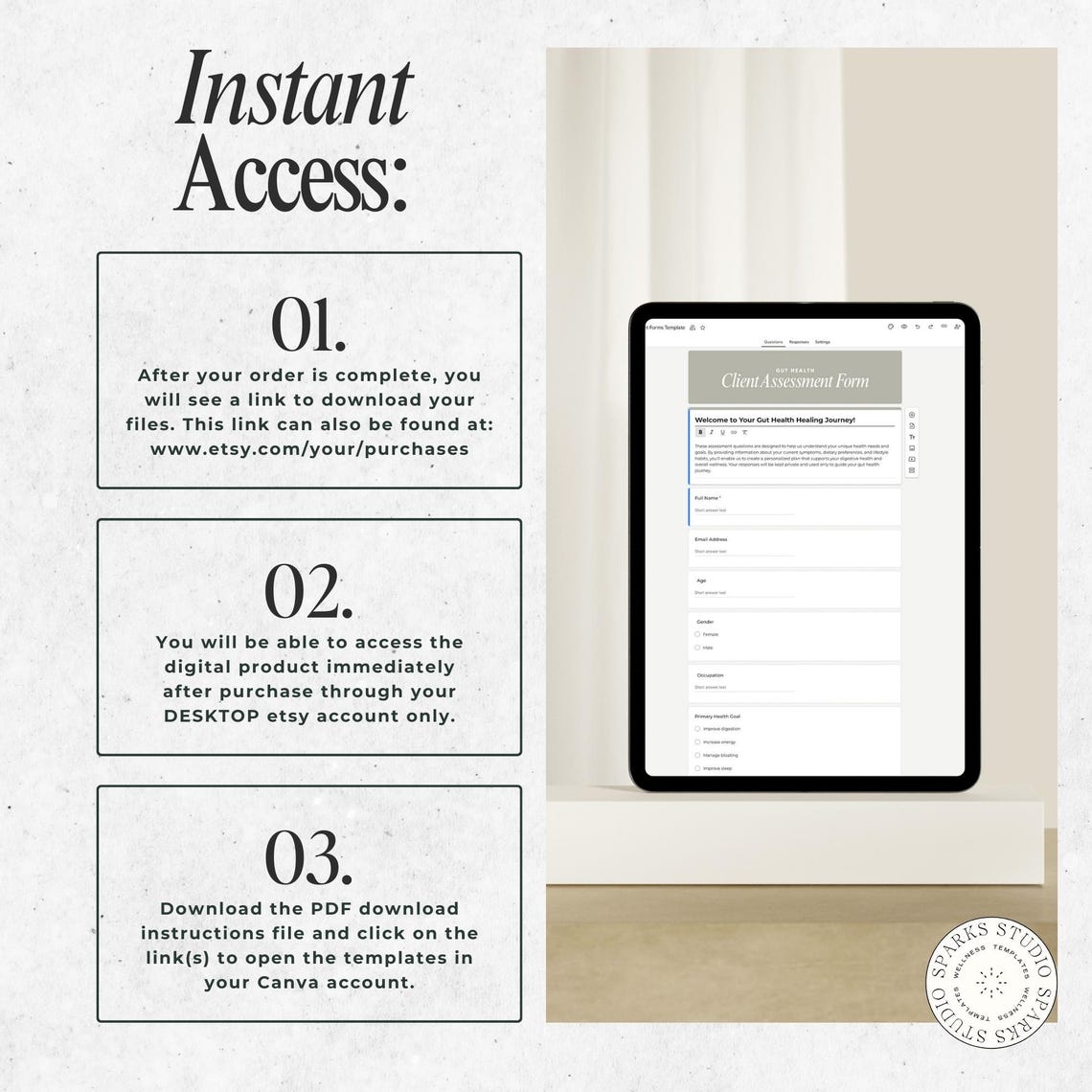 Health Coach Client Intake Form, Gut Health Assessment Google Form ...