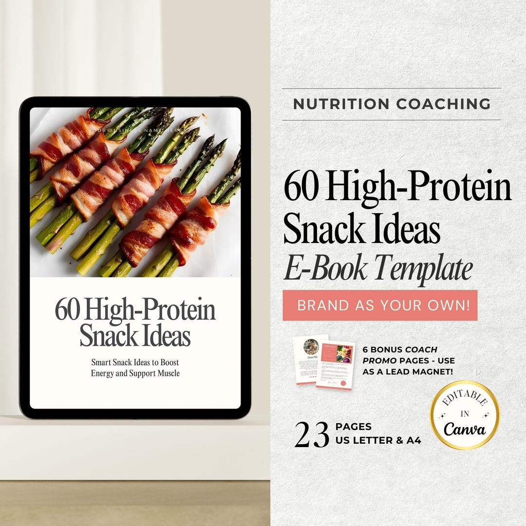 High Protein Snack Ideas - 60 Healthy Recipes for Meal Prep - Canva ...