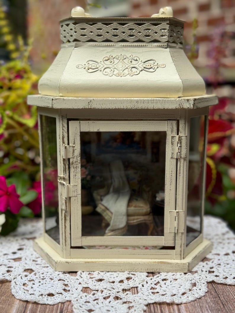 Lazy Afternoon Tea Handmade Miniature 1:12 Scale Victorian Roombox ...