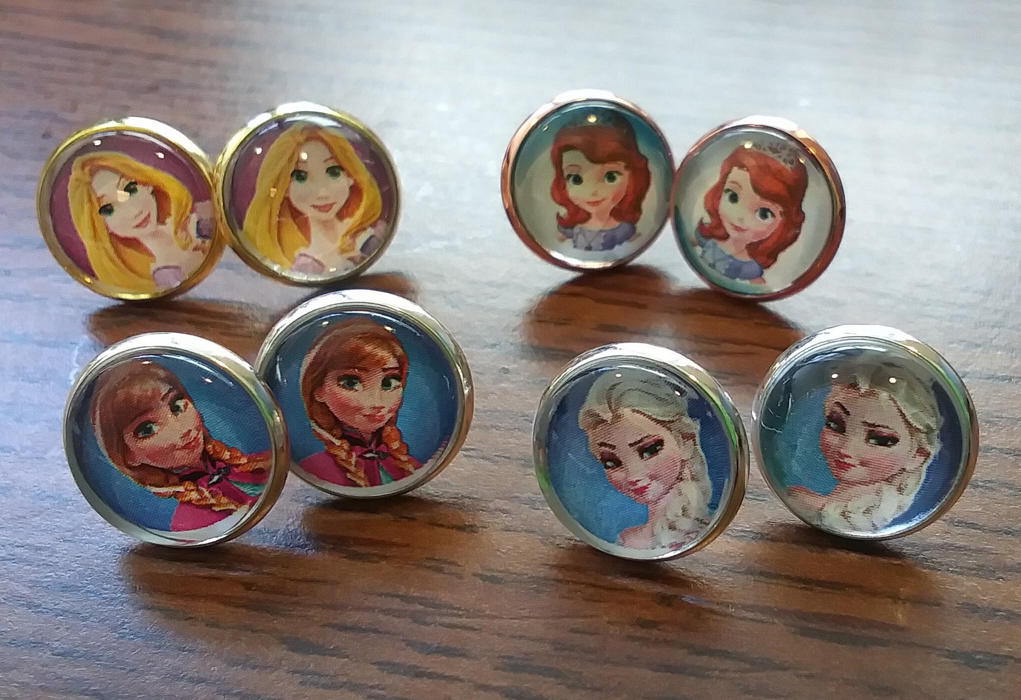 Princess Earrings, Disney Inspired Earrings, Gifts for Girls, Snow ...
