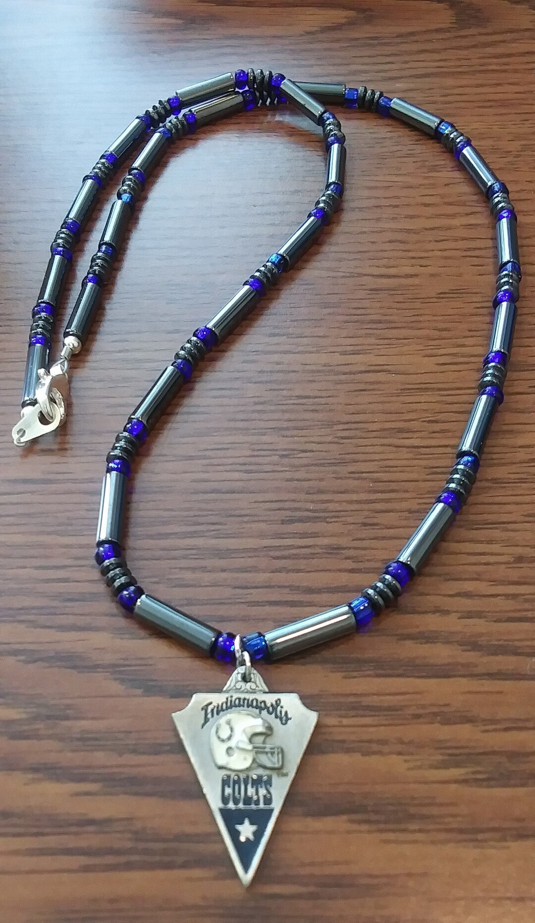 Football Necklace Colts Fan Sports Fan NFL Pendant - Etsy