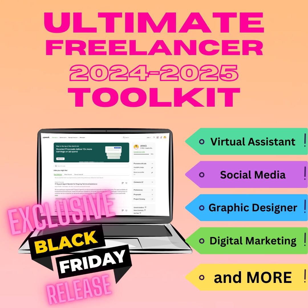 Ultimate 2024-2025 Freelancer Complete Toolkit | Social Media Managers ...