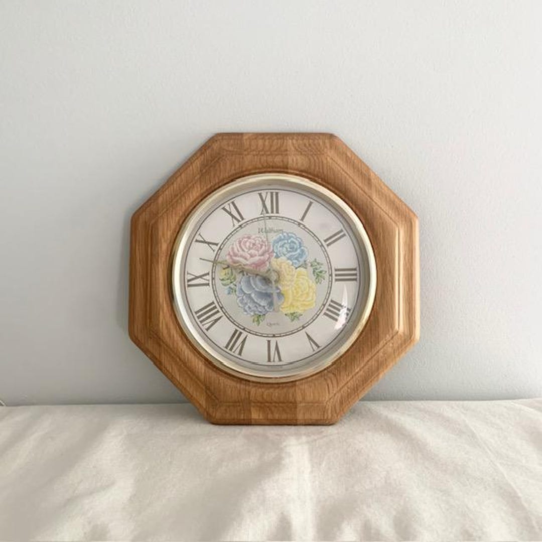 Cottagecore Wall Clock - Vintage Floral - Etsy