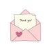 Thank You Note-pink Hearts-multiple Graphics-png, SVG - Etsy